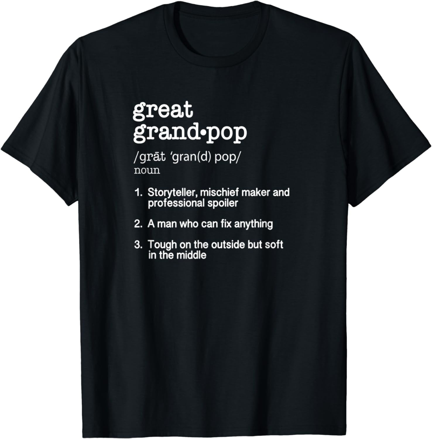 Great GrandPop Definition - Dictionary Meaning T-Shirt - Walmart.com