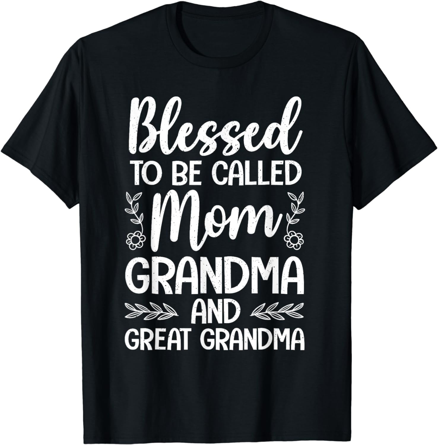 Great Grandma Art For Women Great Grandmother Mother's Day T-Shirt ...