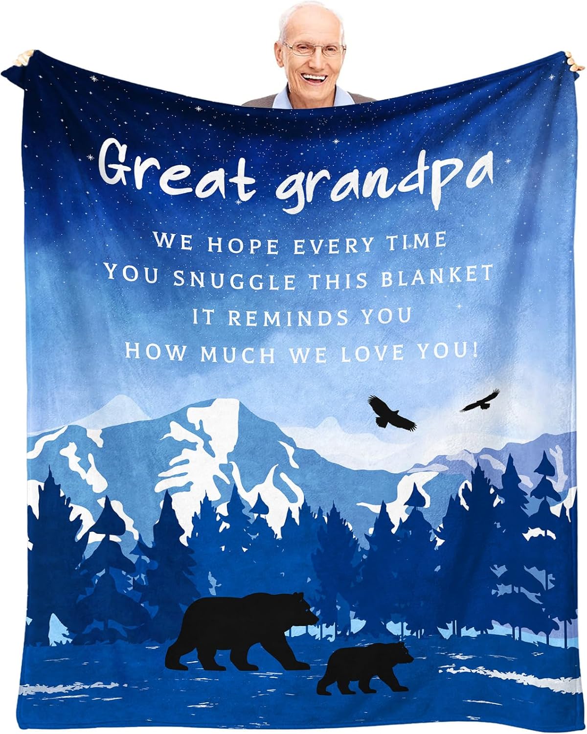 Great Grandpa Gifts Blanket , Gifts for Great Grandpa, Great ...