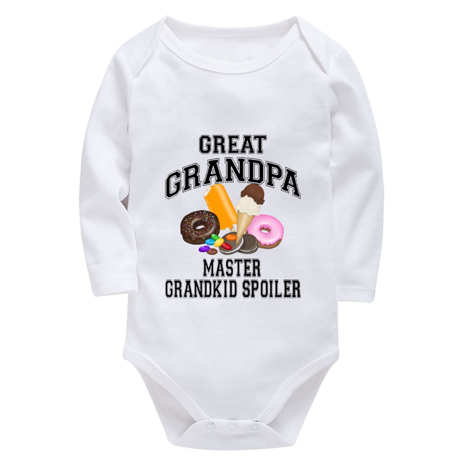Great Grandpa Master Grandkid Spoiled Baby Onesie Girl Long Sleeve ...