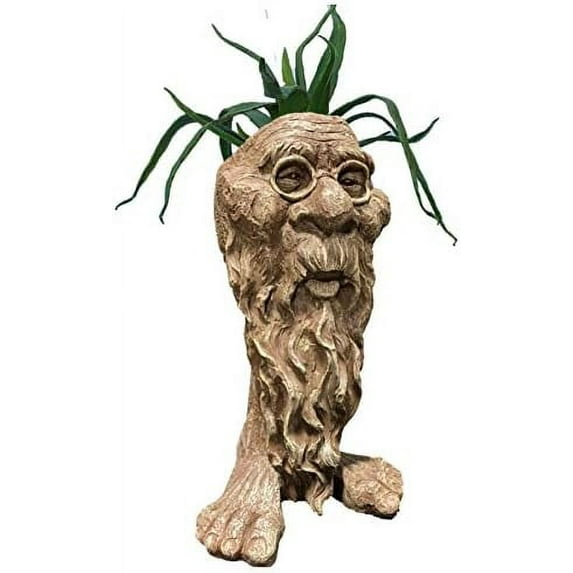 Great Grandpa RIP Planter Face Pot Patio & Garden Statue in Stone Wash ...