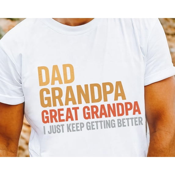 Great Grandpa T-Shirt,Father's Day Great Grandfather,Cute Grandpa Shirt ...