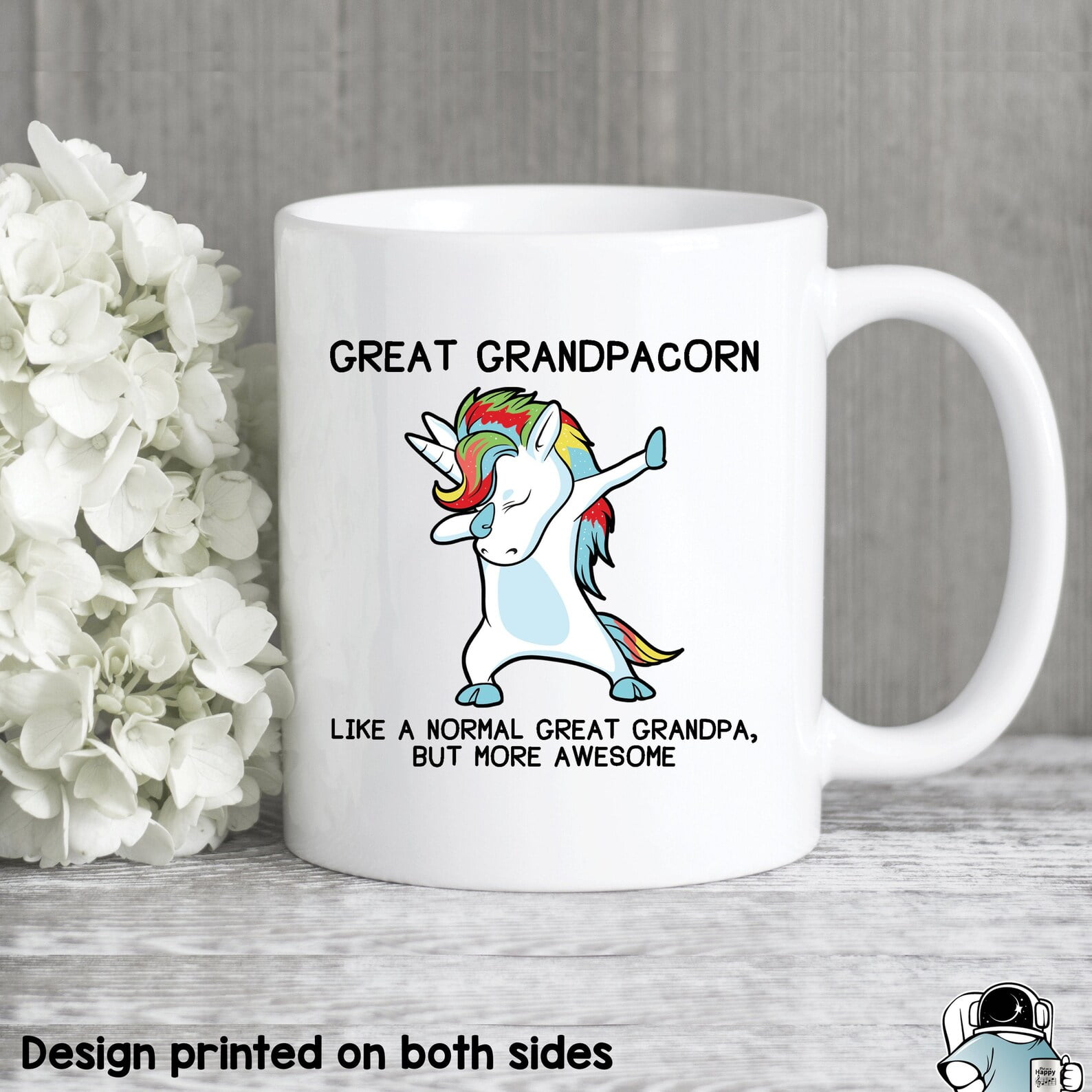 Great Grandpacorn Grandpa Unicorn Coffee Mug • Funny Grandfather ...