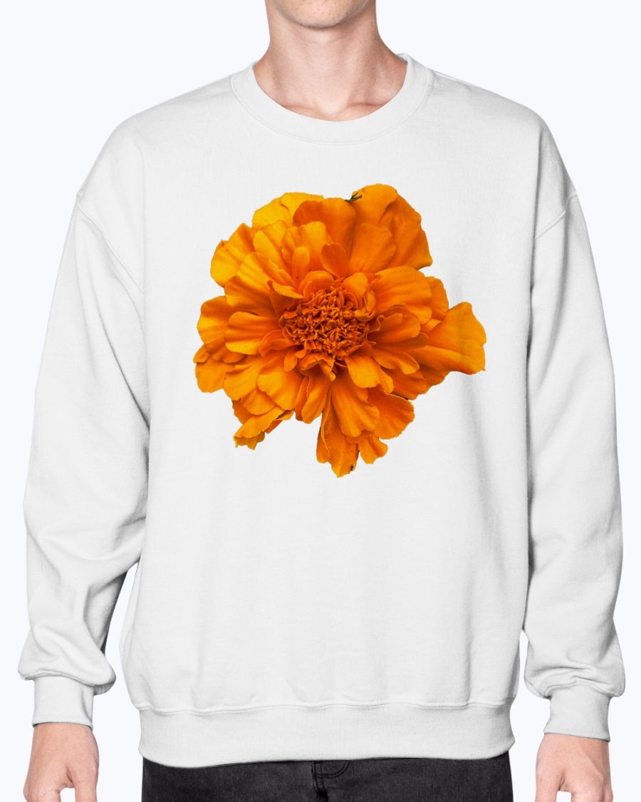 Carnation, Flower Print Sweatshirt, Cozy Spring Style, Moss Apparel ...