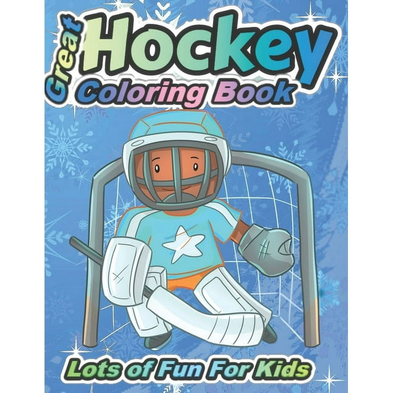 coloring book hockey