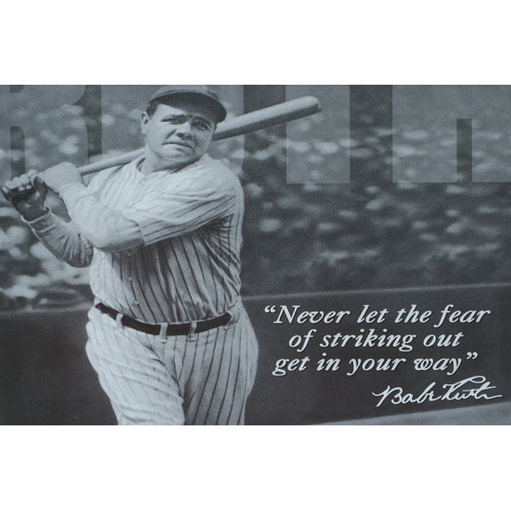 Great Images Babe Ruth 24x36 inch rolled Poster - Walmart.com
