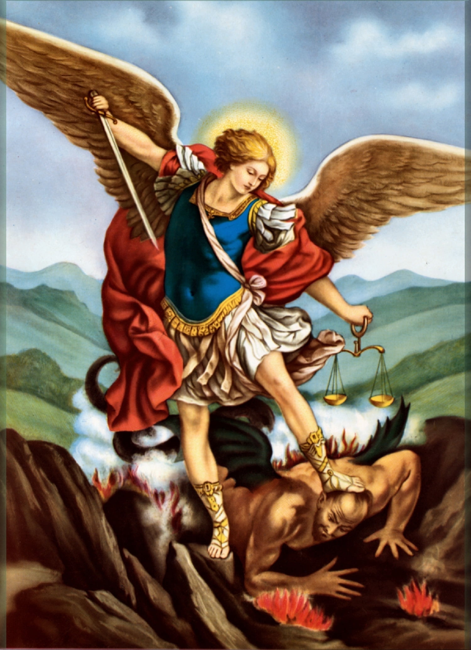 Great Images Saint Michael 24x36 inch rolled poster - Walmart.com