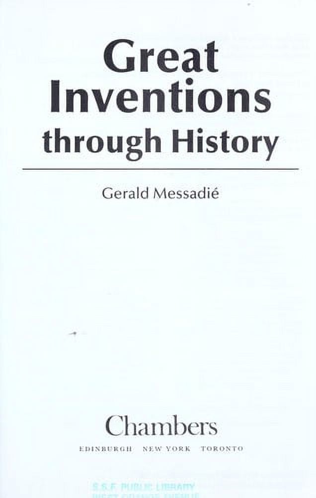 Pre-Owned Great Inventions Through History 9780550170057 - Walmart.com