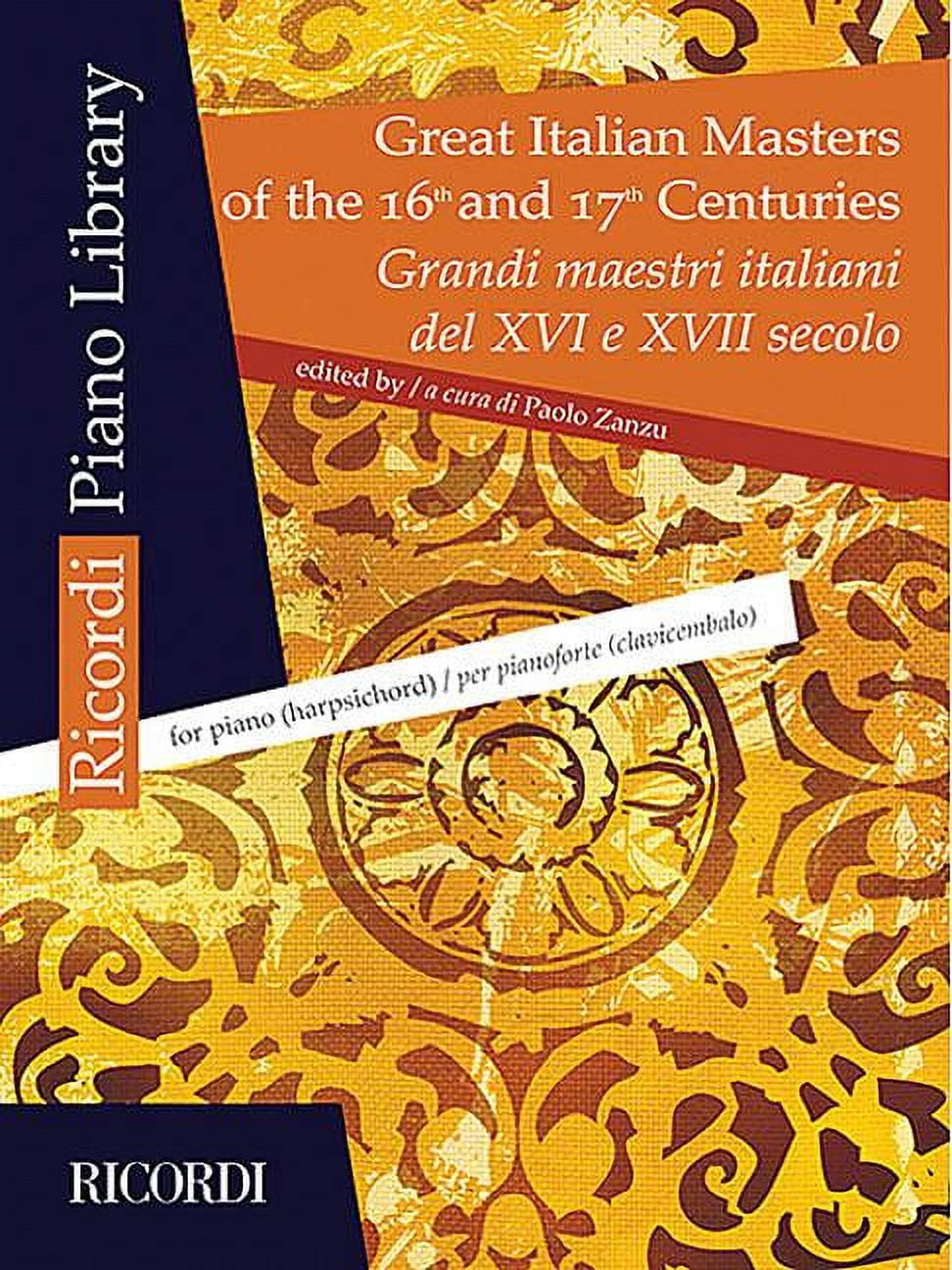 Great Italian Masters of the 16th and 17th Centuries: Piano or ...