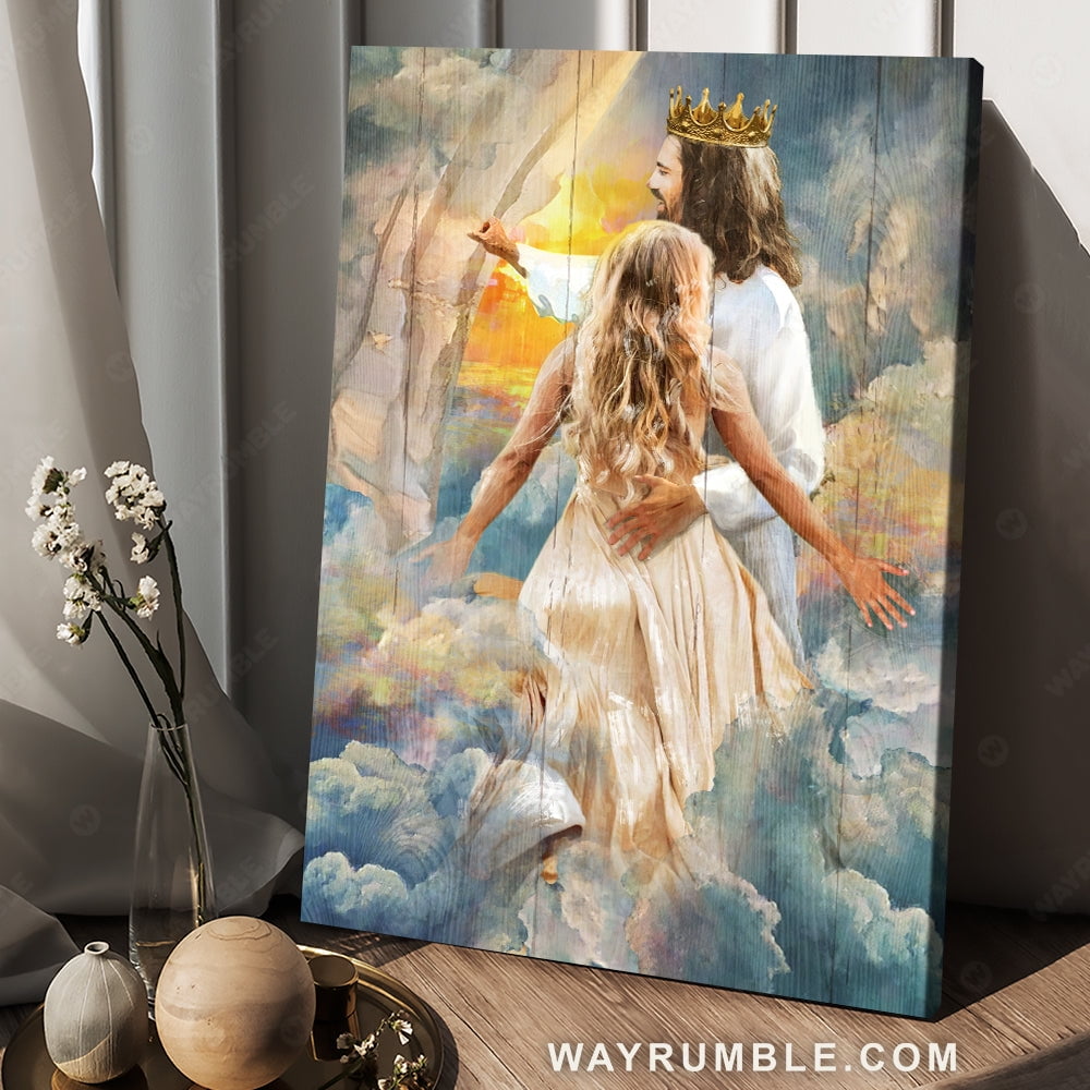 Great Jesus Painting, Jesus The King, Pretty Girl, Beautiful Heaven ...