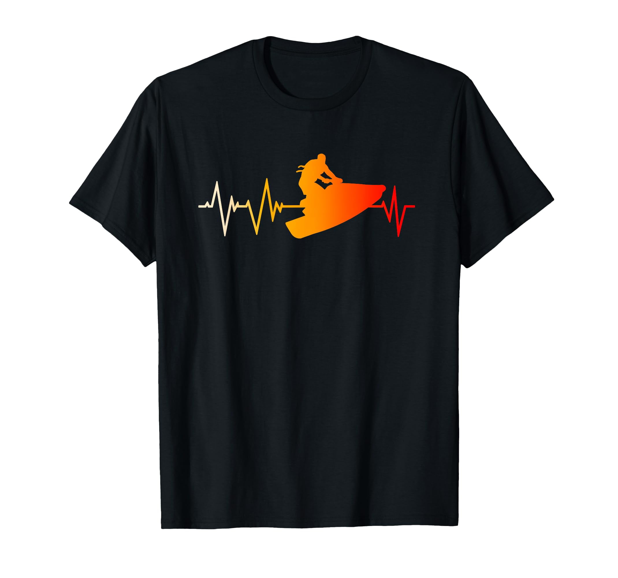 Great Jet Ski Heartbeat Jet Ski Driver PWC Motorsport T-Shirt - Walmart.com