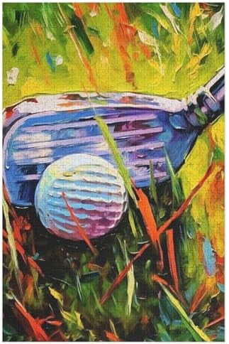 Great Jigsaw Puzzles 1000 Pieces Golf Ball in Grass Puzzles for Adults ...