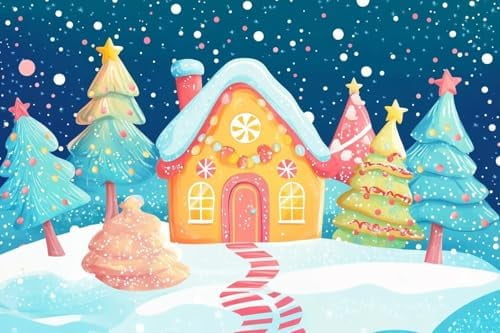 Great Jigsaw Puzzles 1000 Pieces Winter Cabin Snowy Puzzles for Adults ...