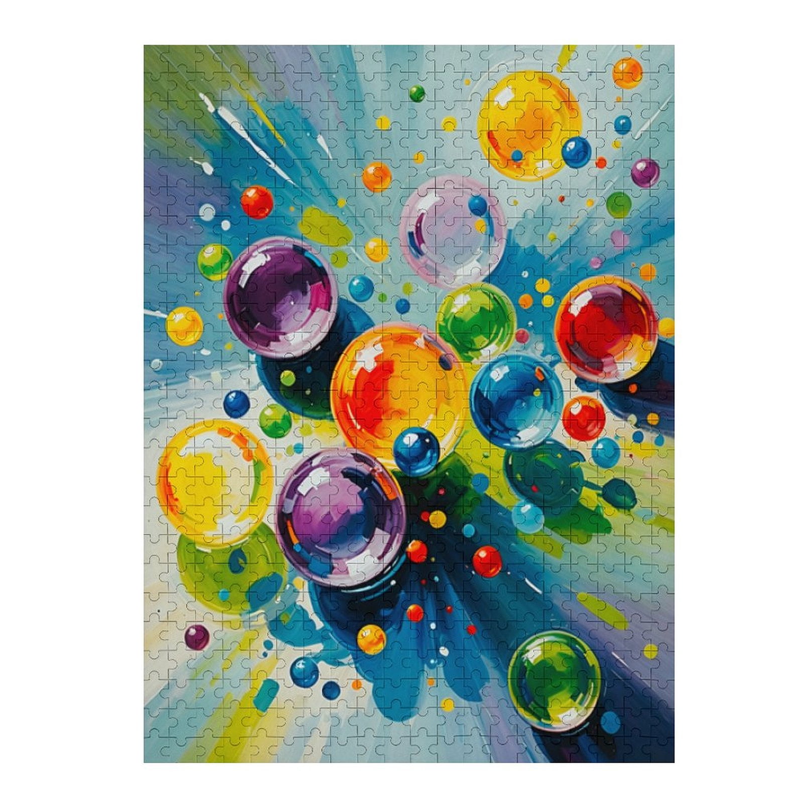 Great Jigsaw Puzzles For Adults 500 Piece Color Bubbles Puzzles For ...