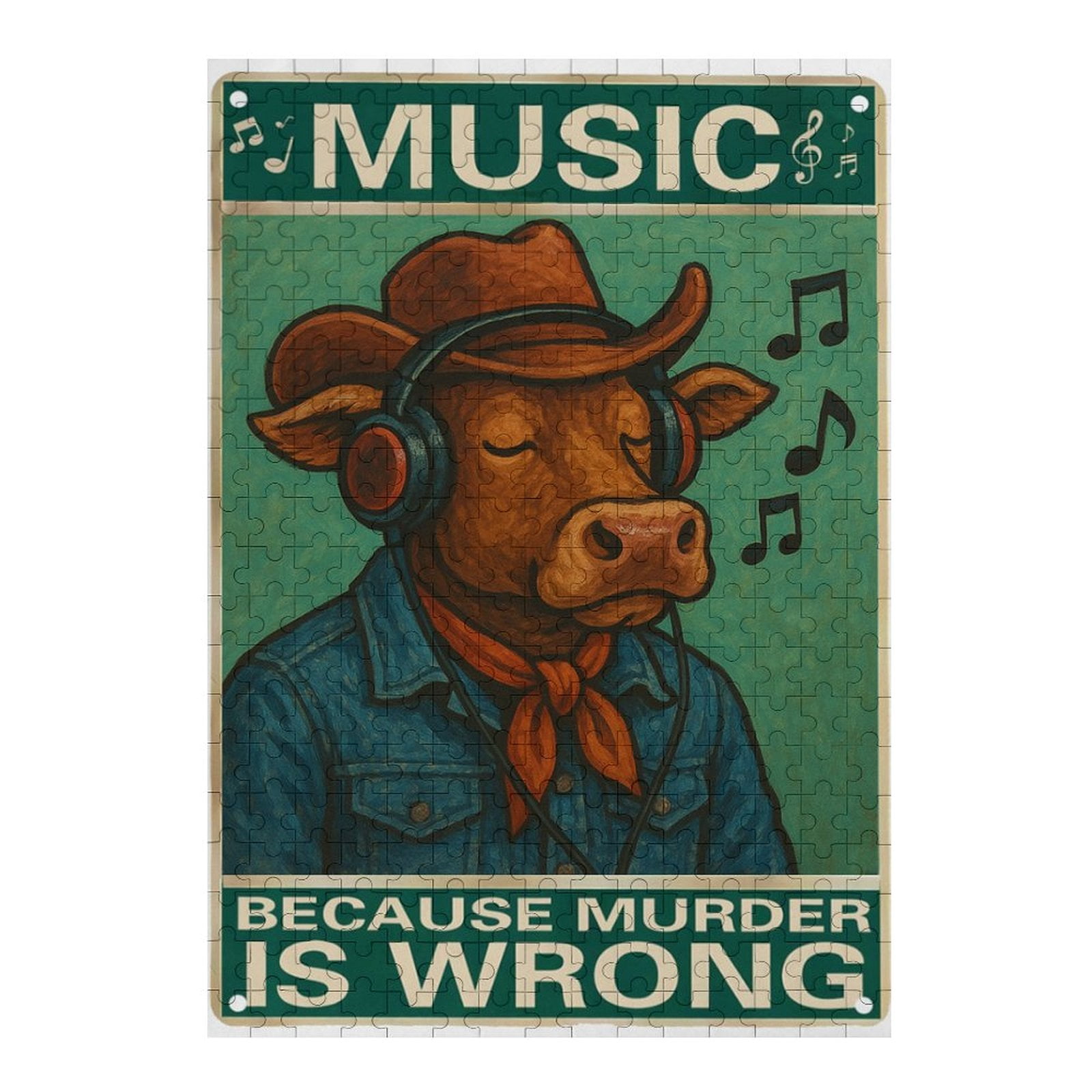 Great Jigsaw Puzzles For Adults 500 Pieces Cute Cat Music Because ...