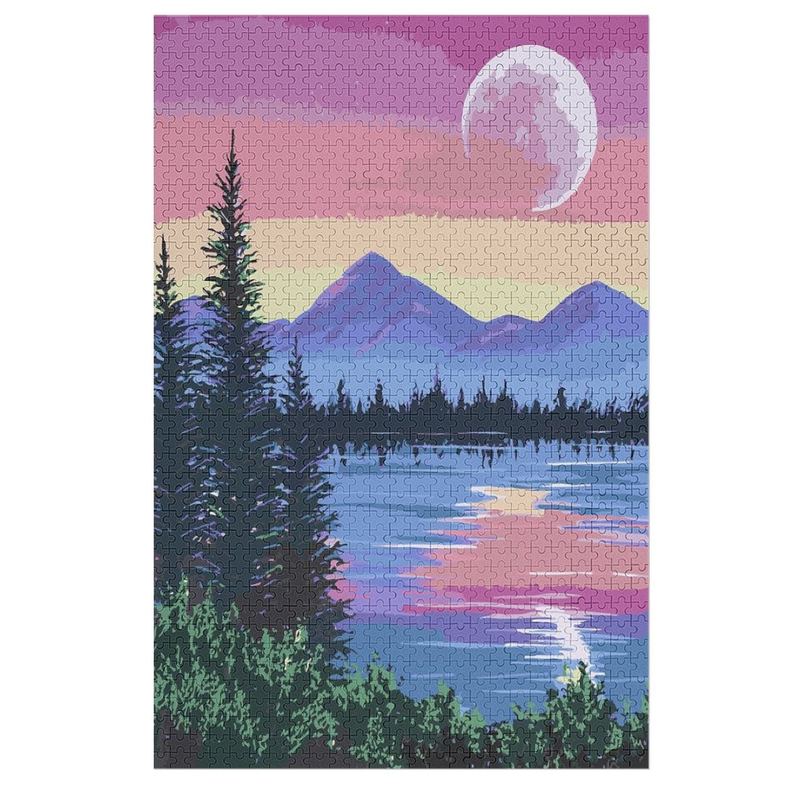 Great Jigsaw Puzzles for Adults 1000 Piece Beautiful Scenery Forest ...