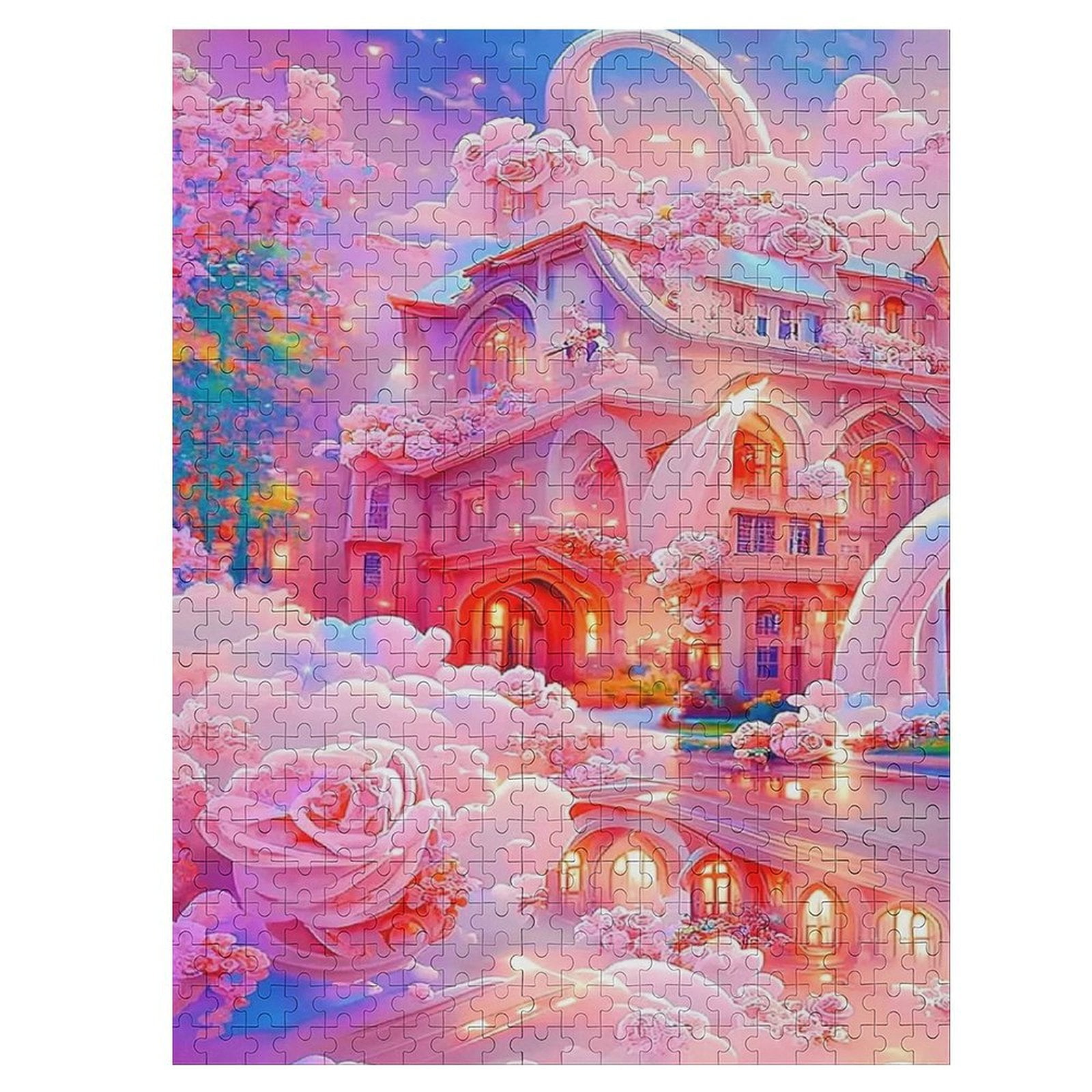 Great Jigsaw Puzzles For Adults 500 Piece Garden Castle Candy Puzzles