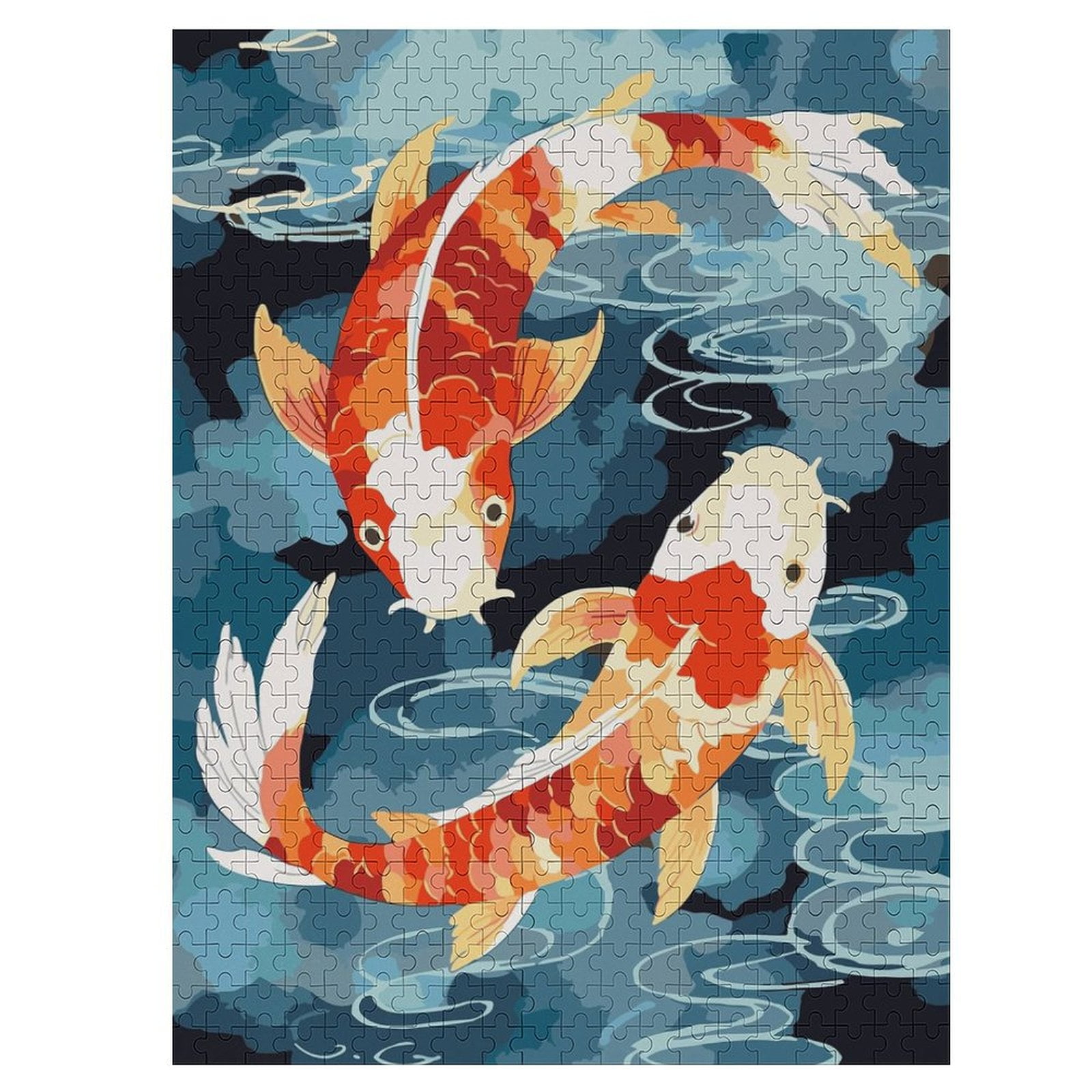 Great Jigsaw Puzzles for Adults 500 Piece Koi Fish Puzzles for Adults ...