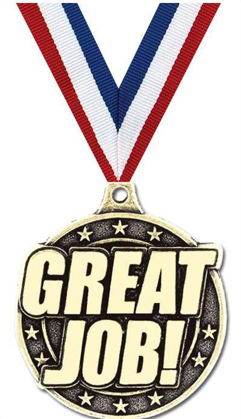 Great Job Medals, 2" Gold Diecast Great Job Medal Award 10 Pack ...