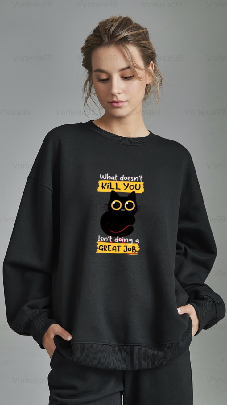 Great Job Motivational Positive Vibes Sweatshirt - Walmart.com