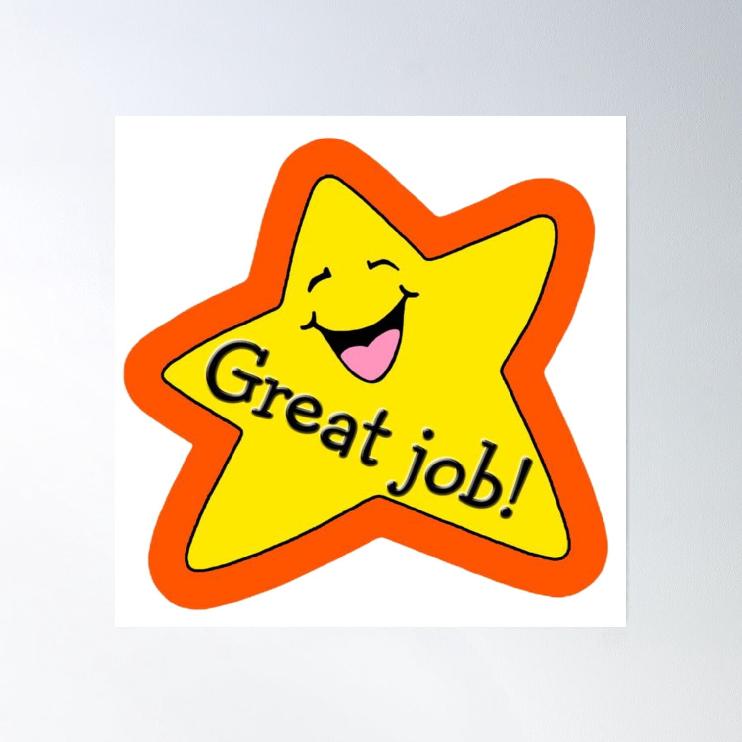 Great Job Poster Wall Art, Modern Wall Decor, 24x24 UNFRAMED - Walmart.com
