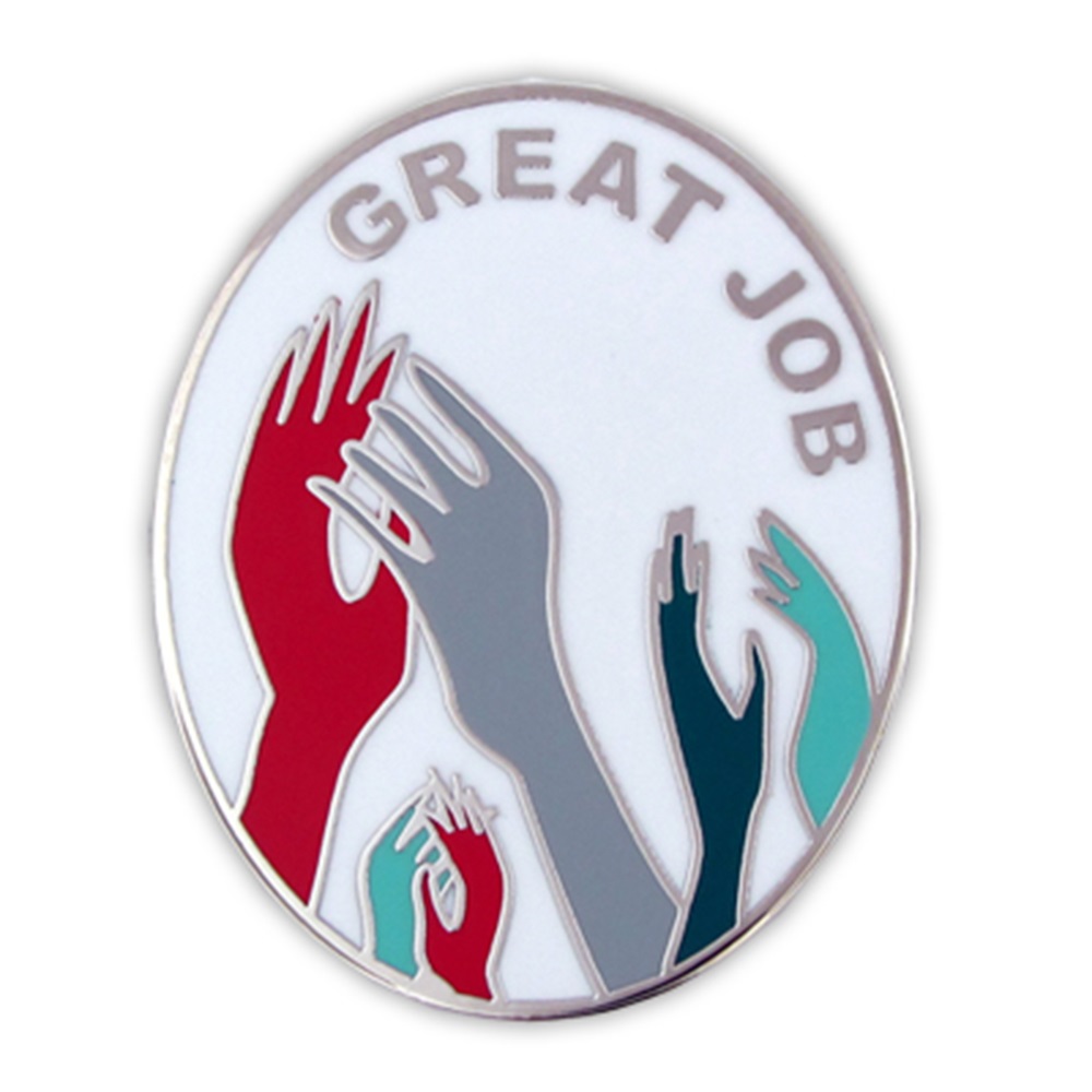 Great Job Recognition Collection Motivational Corporate Lapel Pin ...
