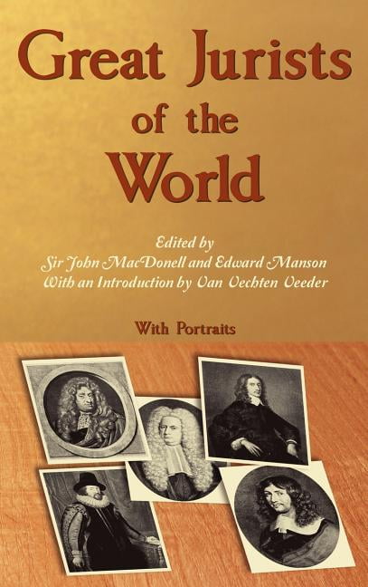 Great Jurists of the World Hardcover 1886363285 9781886363281 John ...