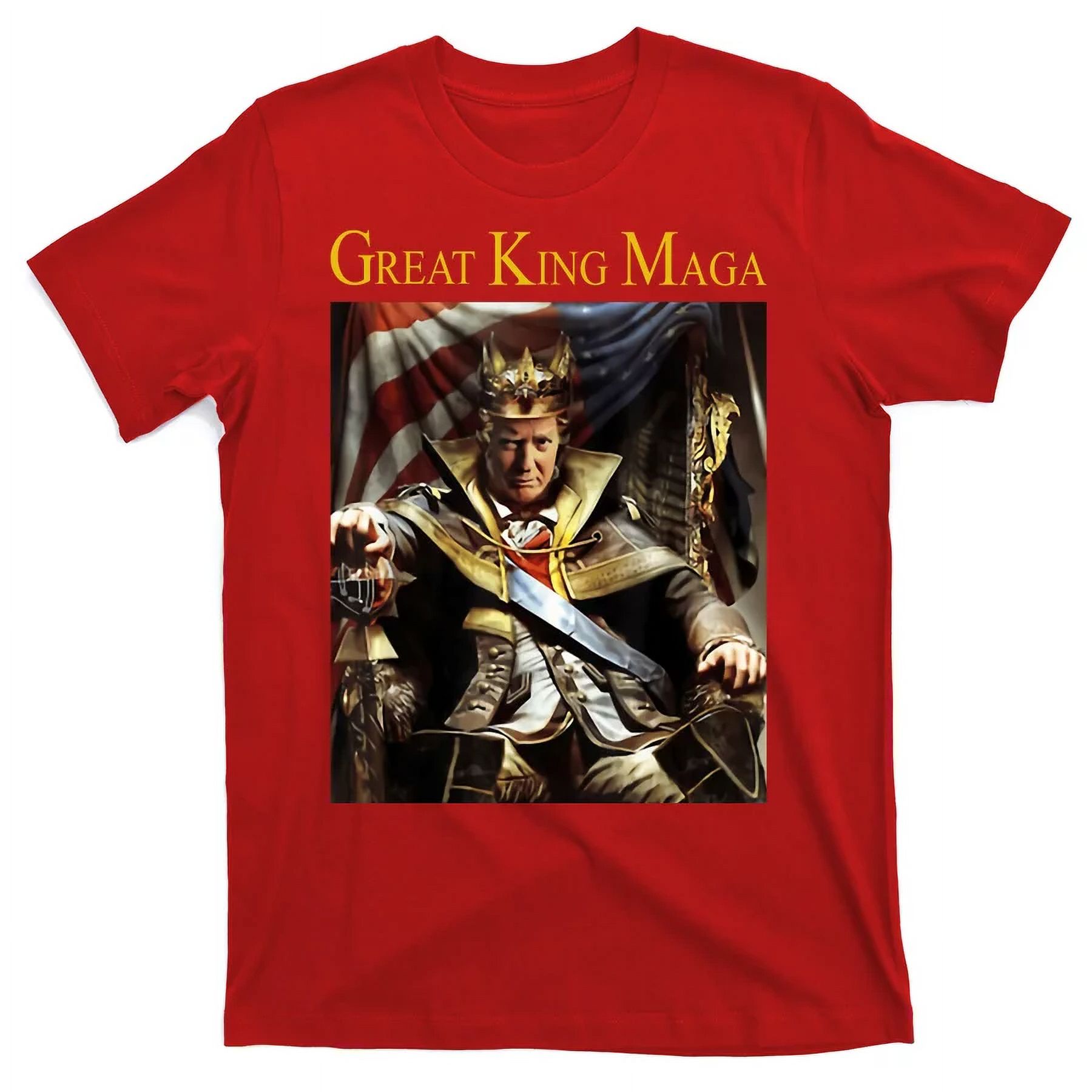 Great King Maga Donald Trump Throne T-Shirt - Walmart.com