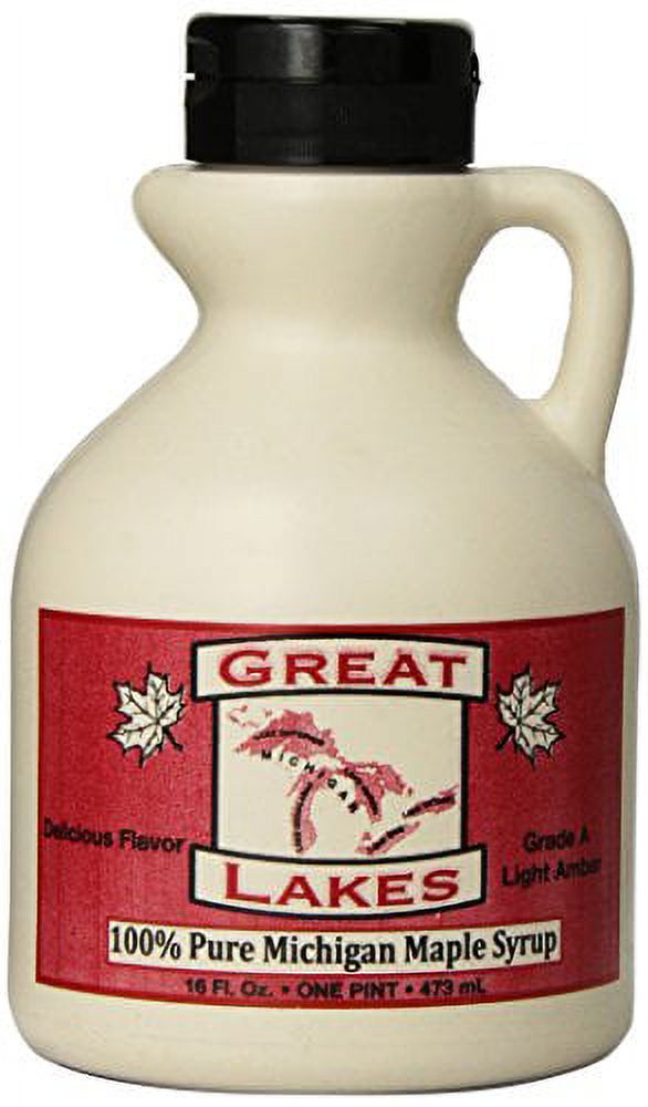 Great Lakes 100% Pure Michigan Maple Syrup, 16 Ounce - Walmart.com
