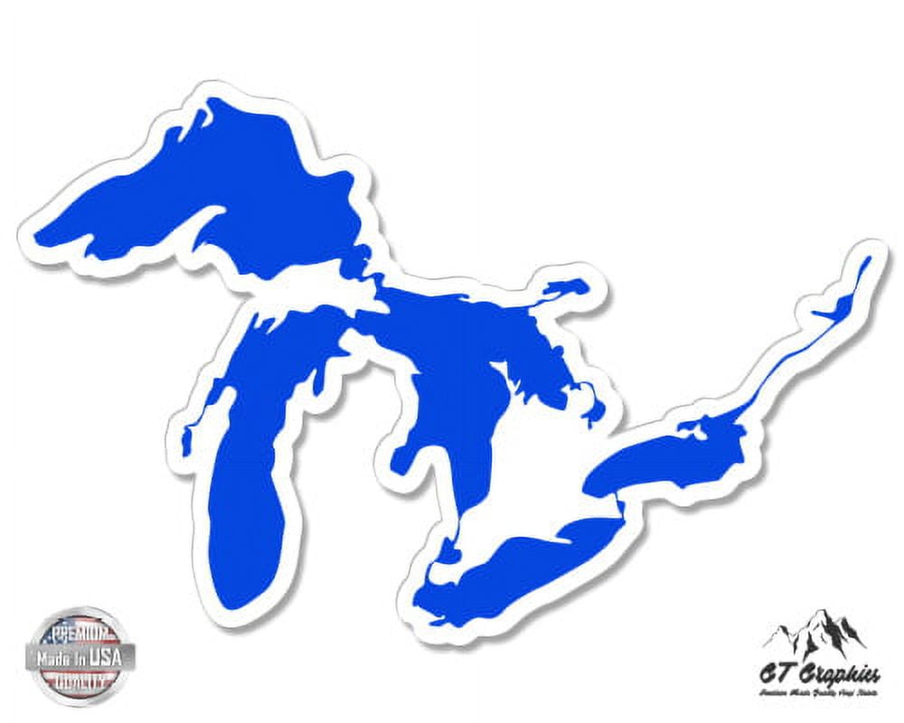 Great Lakes - 12" Vinyl Sticker Waterproof Decal - Walmart.com