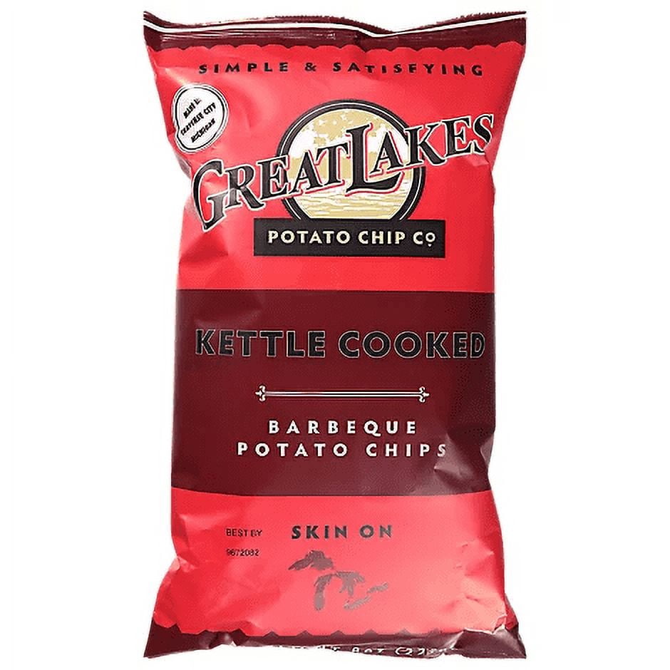 Great Lakes Barbeque Kettle Cooked Potato Chips, 8 oz. Bags , 4-Pack ...
