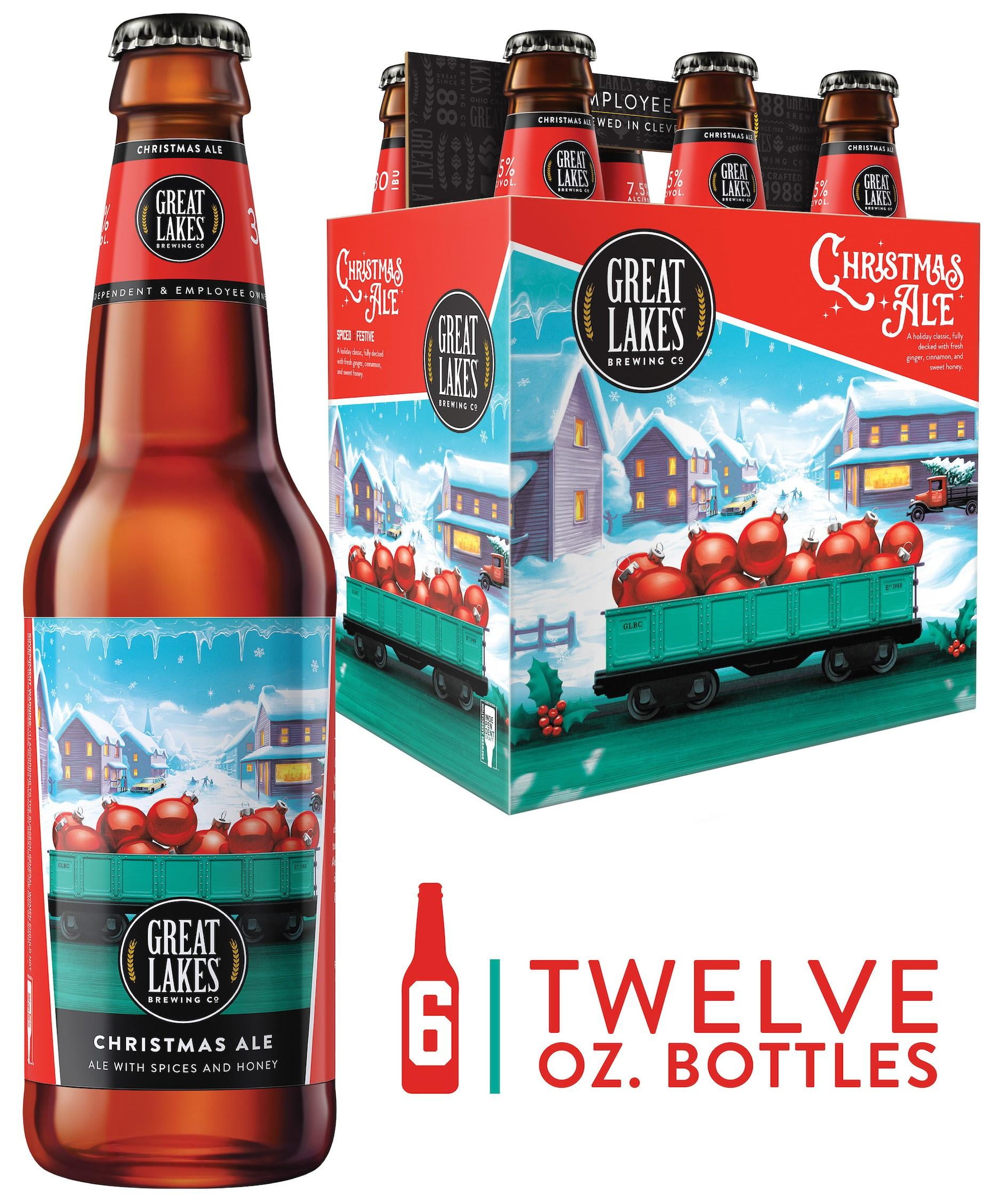Great Lakes Christmas Ale Craft Beer, 12 fl oz bottles, 6 pack, 7.5% ...