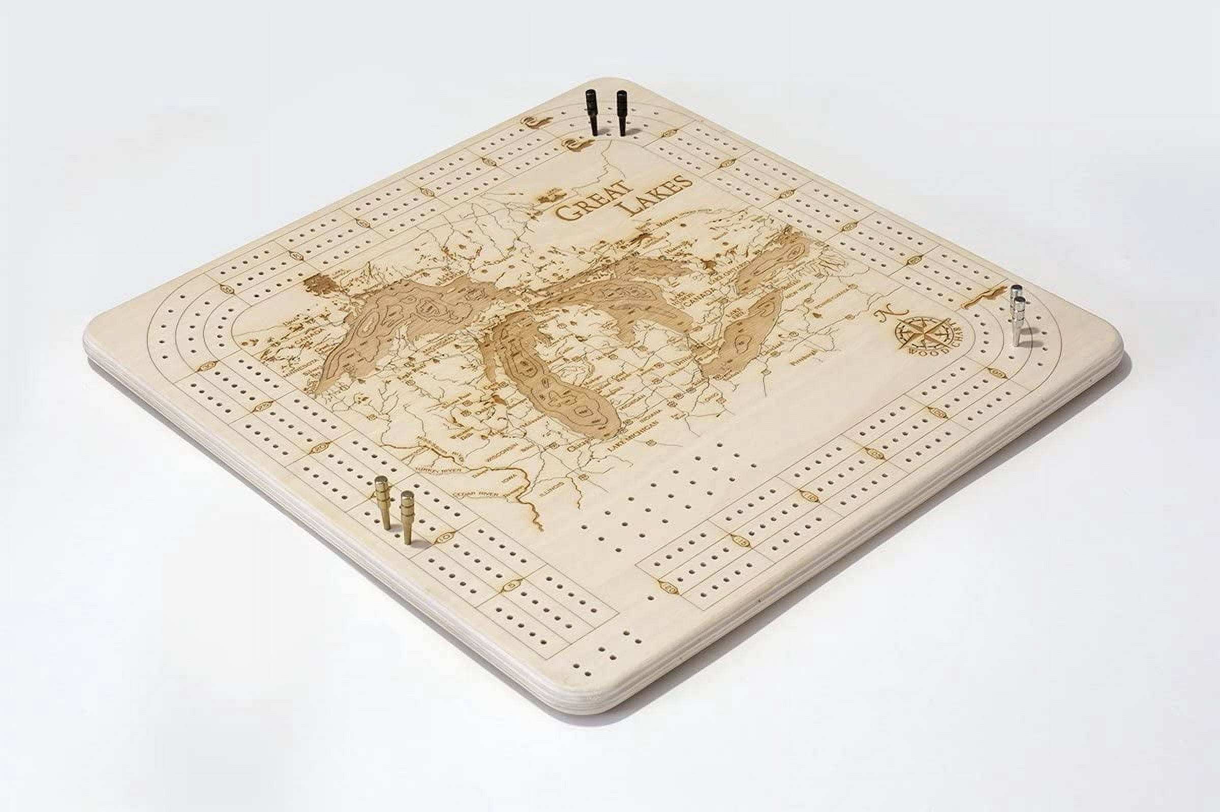 Great Lakes Cribbage Board - Walmart.com