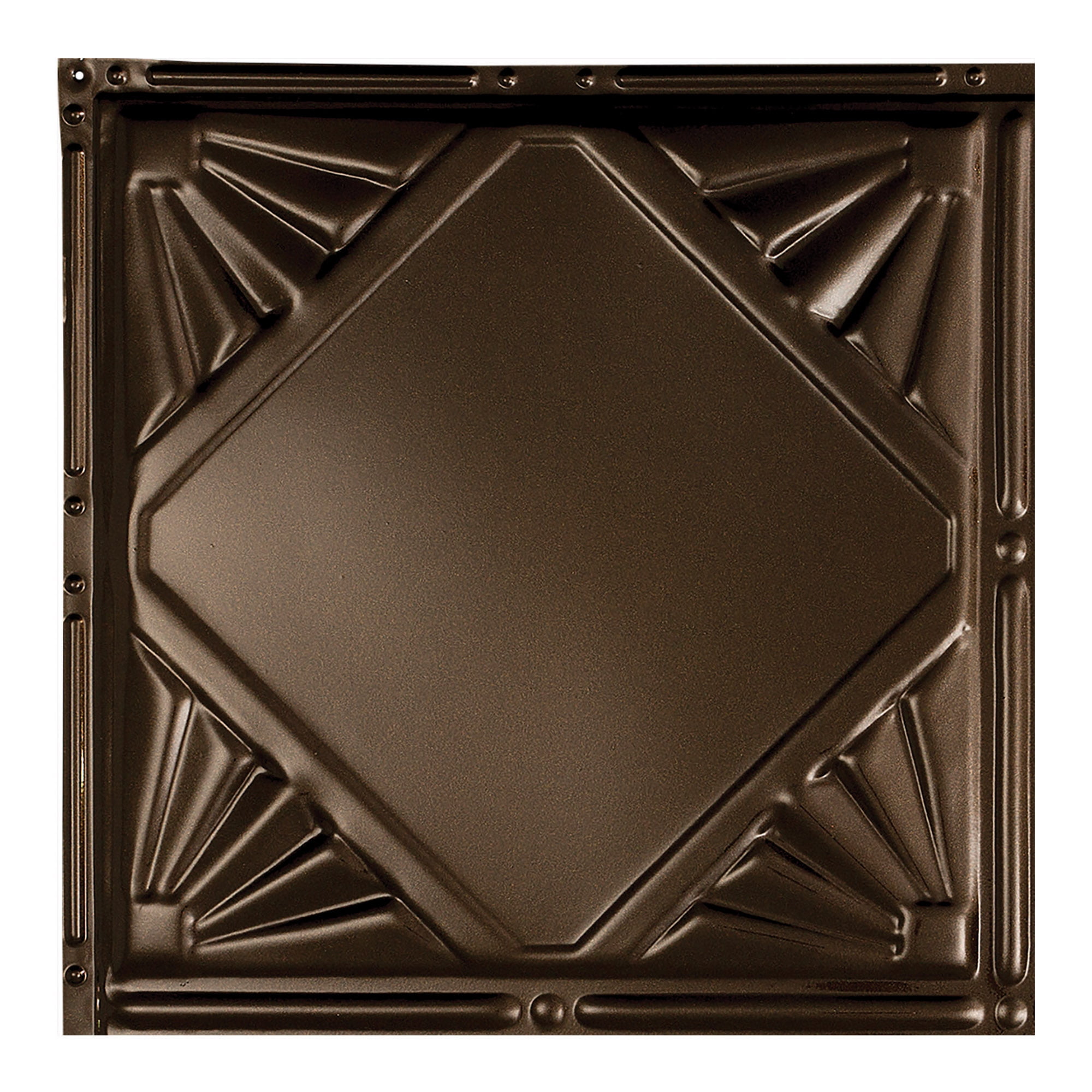 Great Lakes Tin 12in x 12in Erie Bronze Burst Ceiling Tile Sample ...