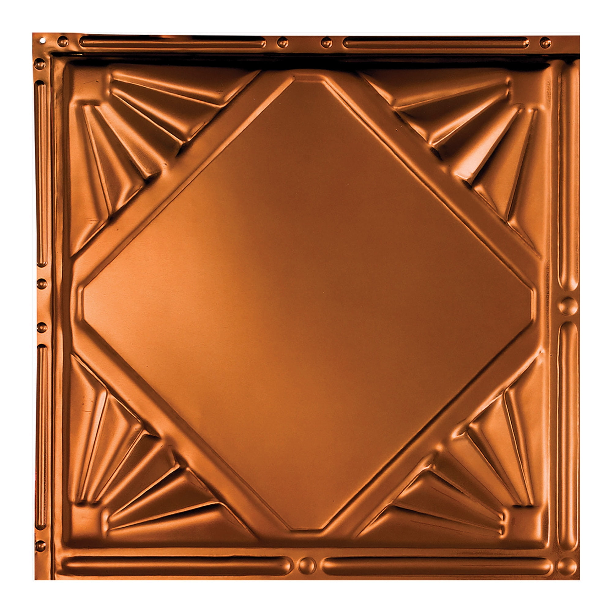 Great Lakes Tin 12in x 12in Erie Copper Ceiling Tile Sample - Walmart.com