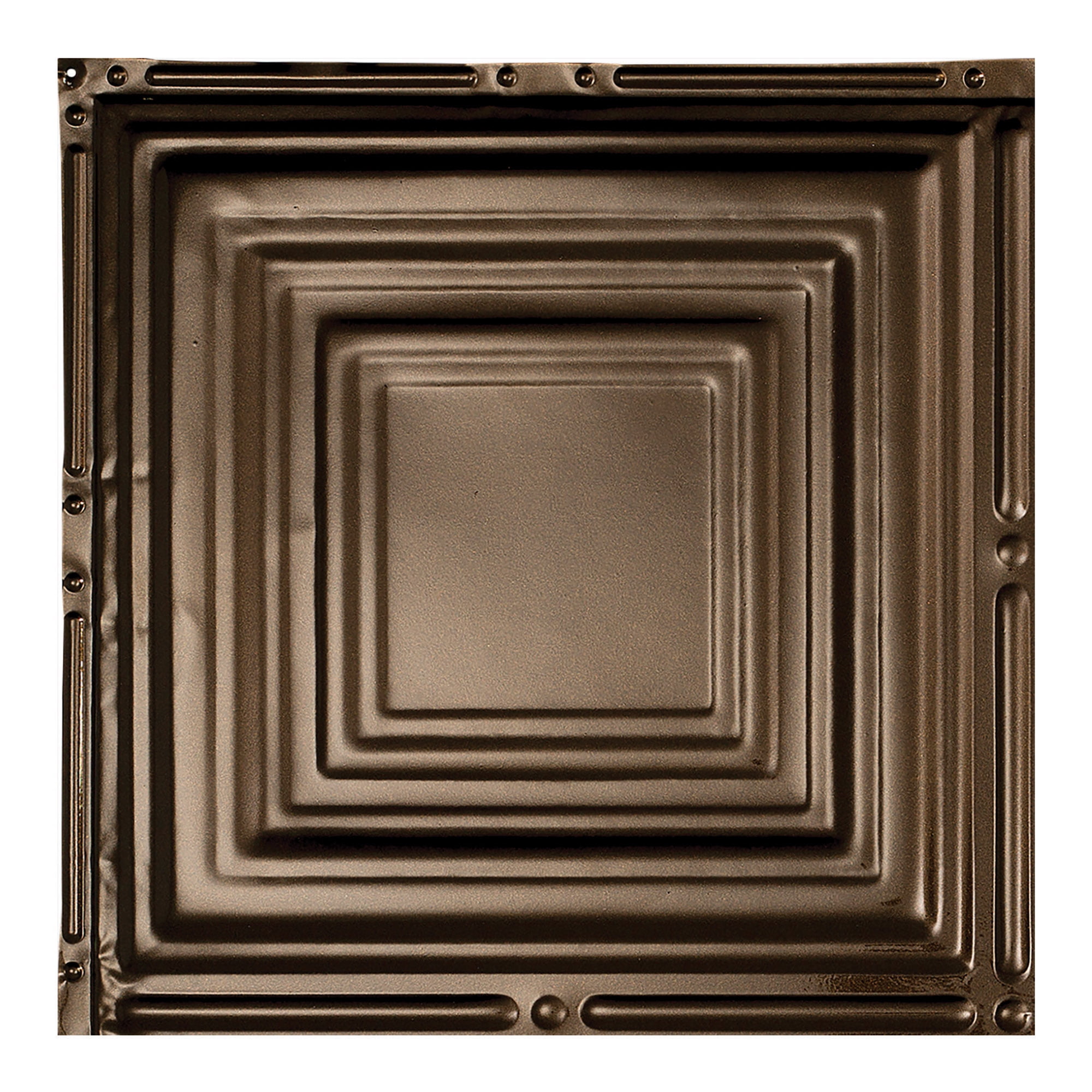 Great Lakes Tin 12in x 12in Syracuse Bronze Burst Ceiling Tile Sample ...