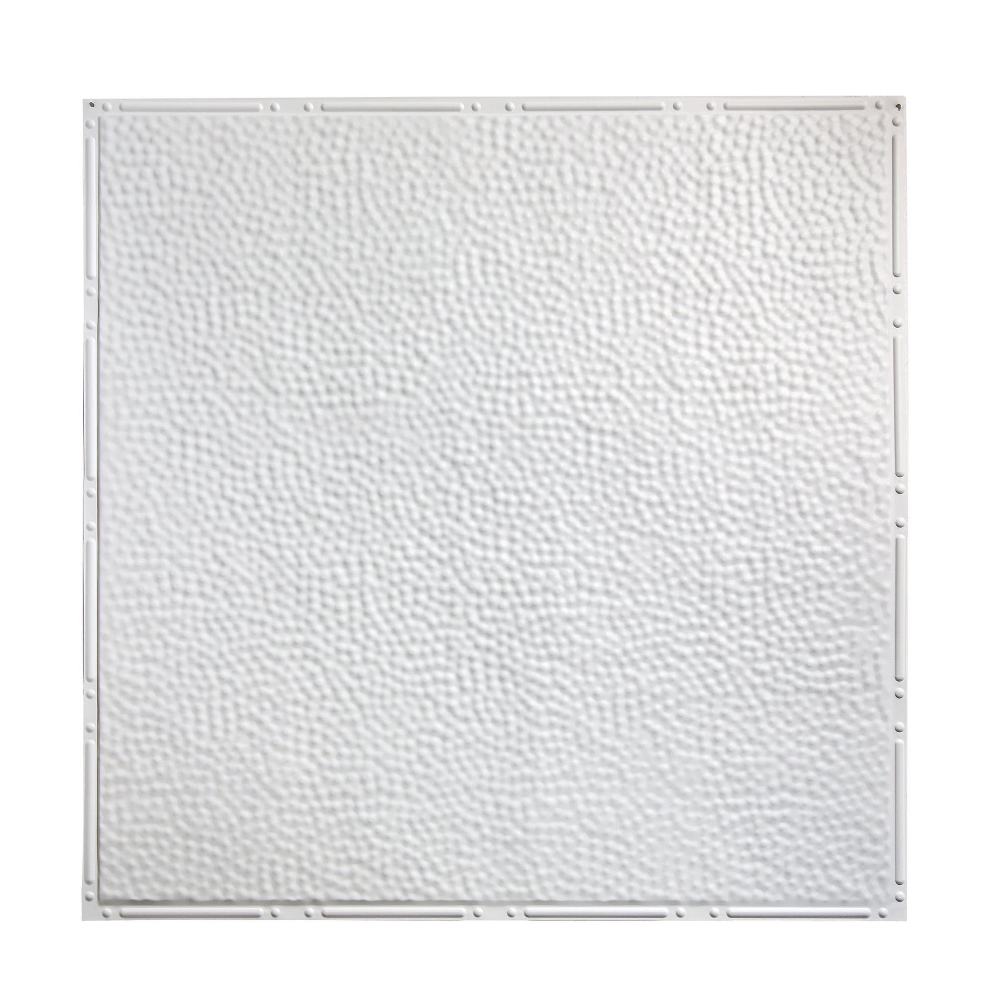 Great Lakes Tin 2ft x 2ft Chicago Matte White Nail-Up Ceiling Tile (5 ...