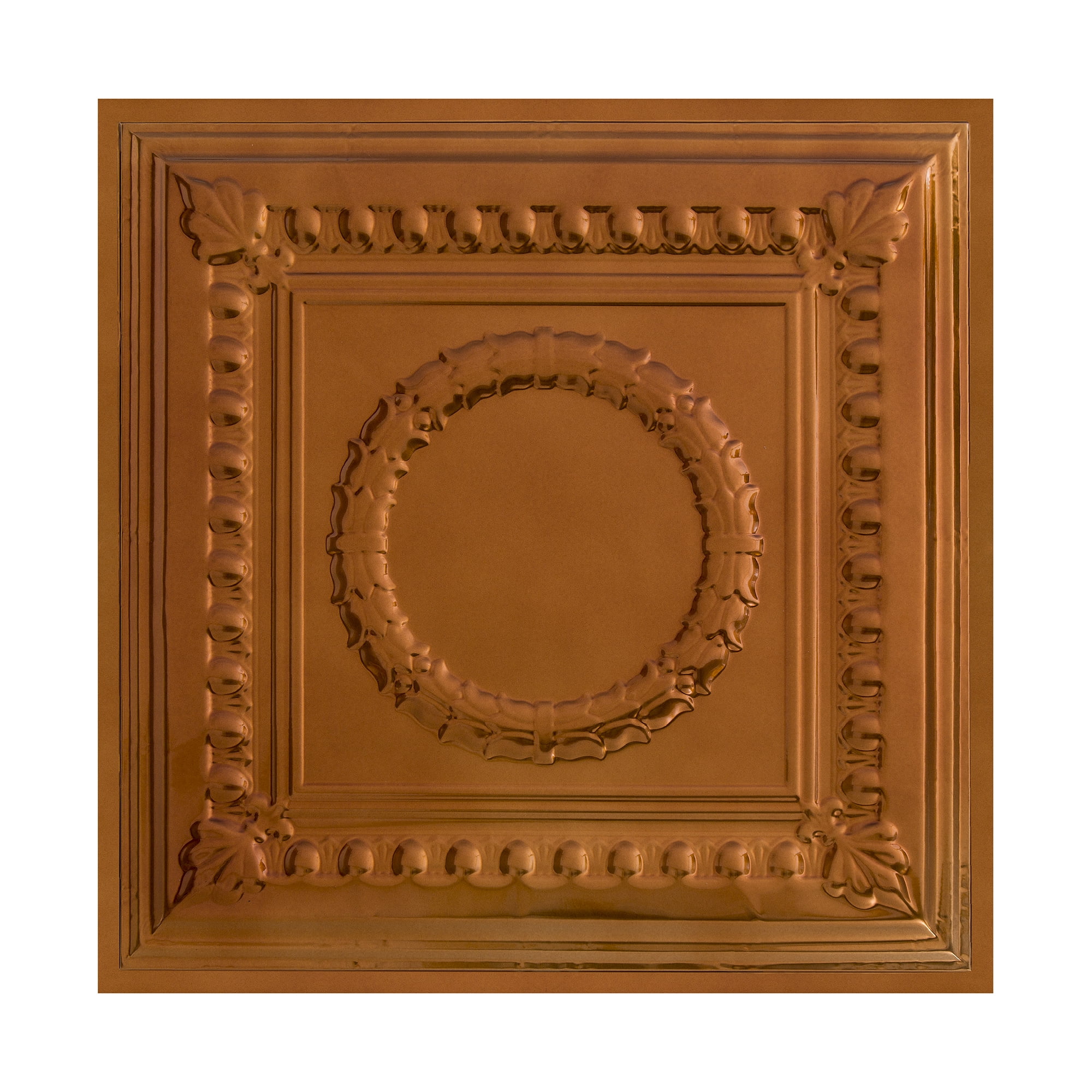 Great Lakes Tin 2ft x 2ft Cleveland Copper Lay-In Ceiling Tile (5-Pack ...