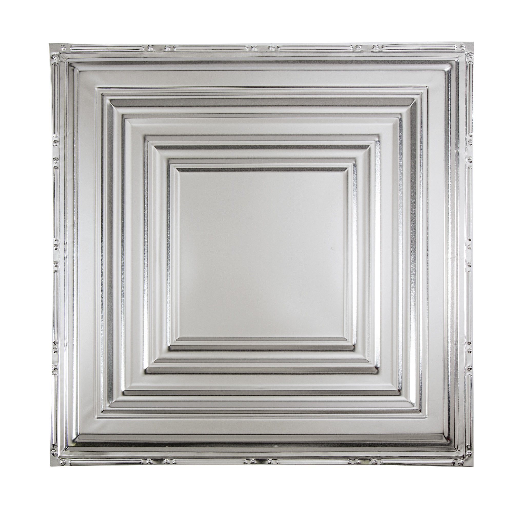 Great Lakes Tin 2ft x 2ft Detroit Unfinished Nail-Up Ceiling Tile (5 ...