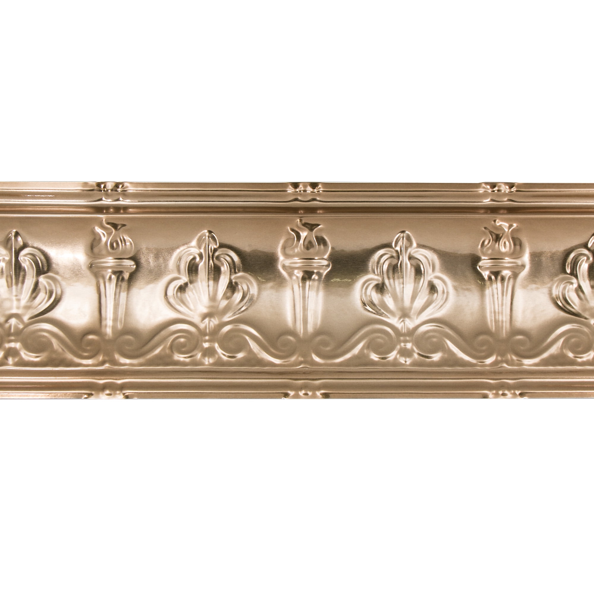 Great Lakes Tin Superior 48in Crown Molding Sample in Champagne ...