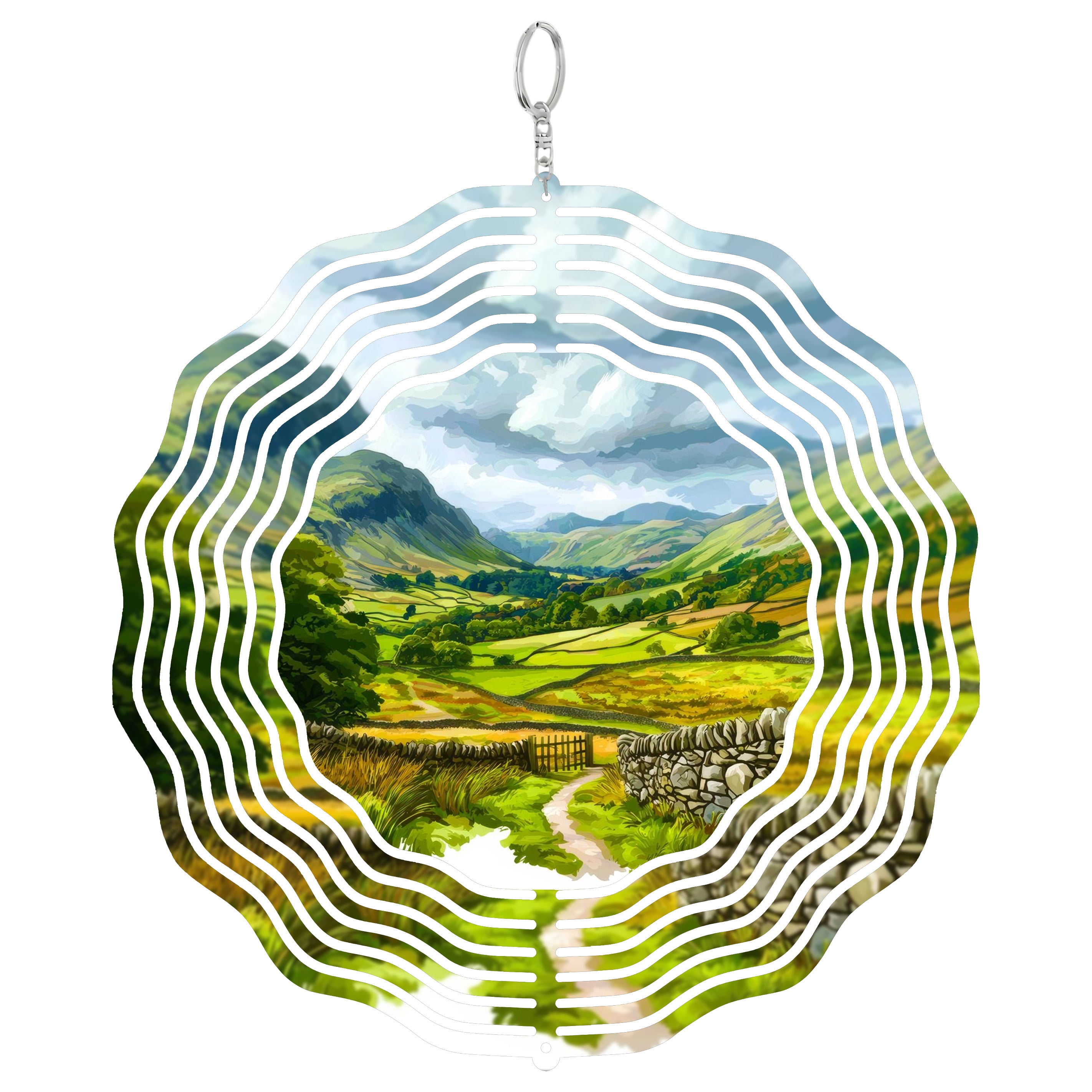 Great Langdale UK 3D Wind Spinner Kinetic Hanging Yard Decoration Gift ...