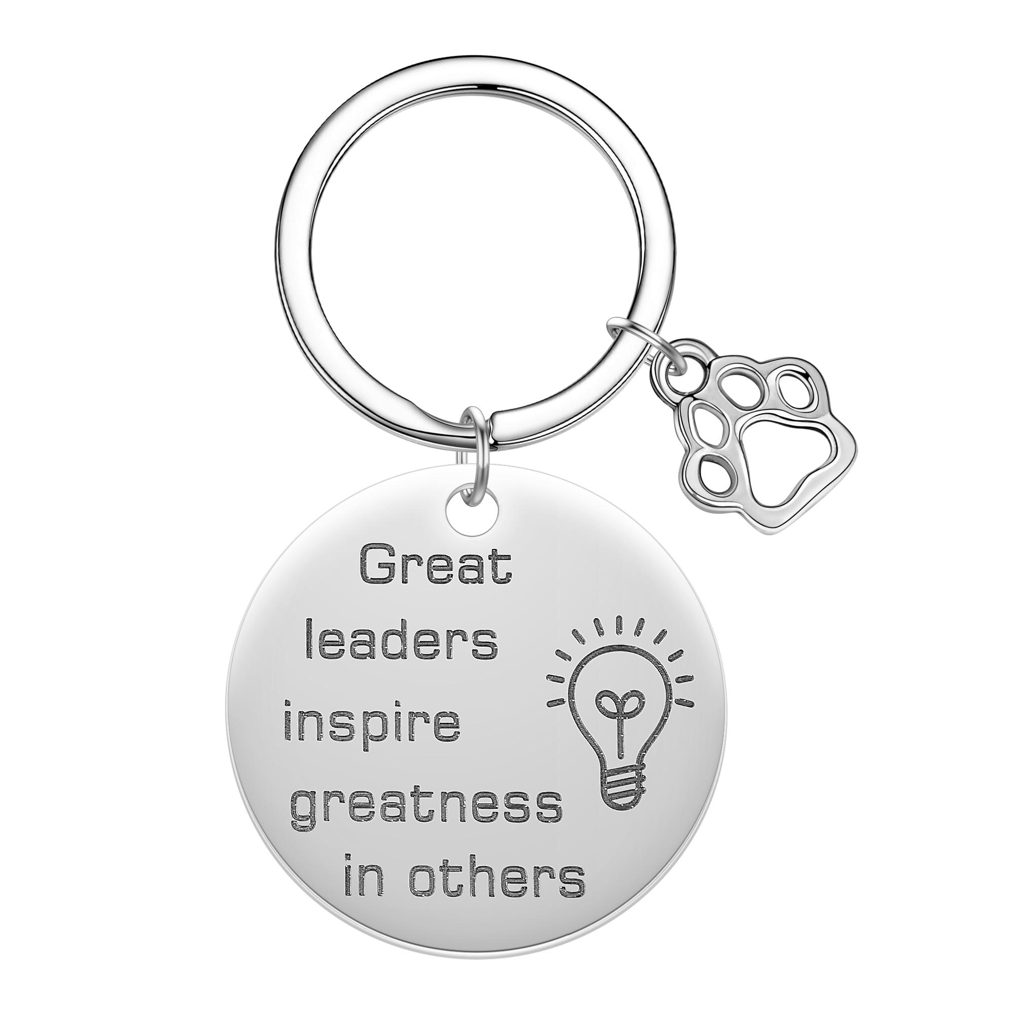 Great Leaders Inspire Greatness In Others Keychain Pendants DIY Women ...