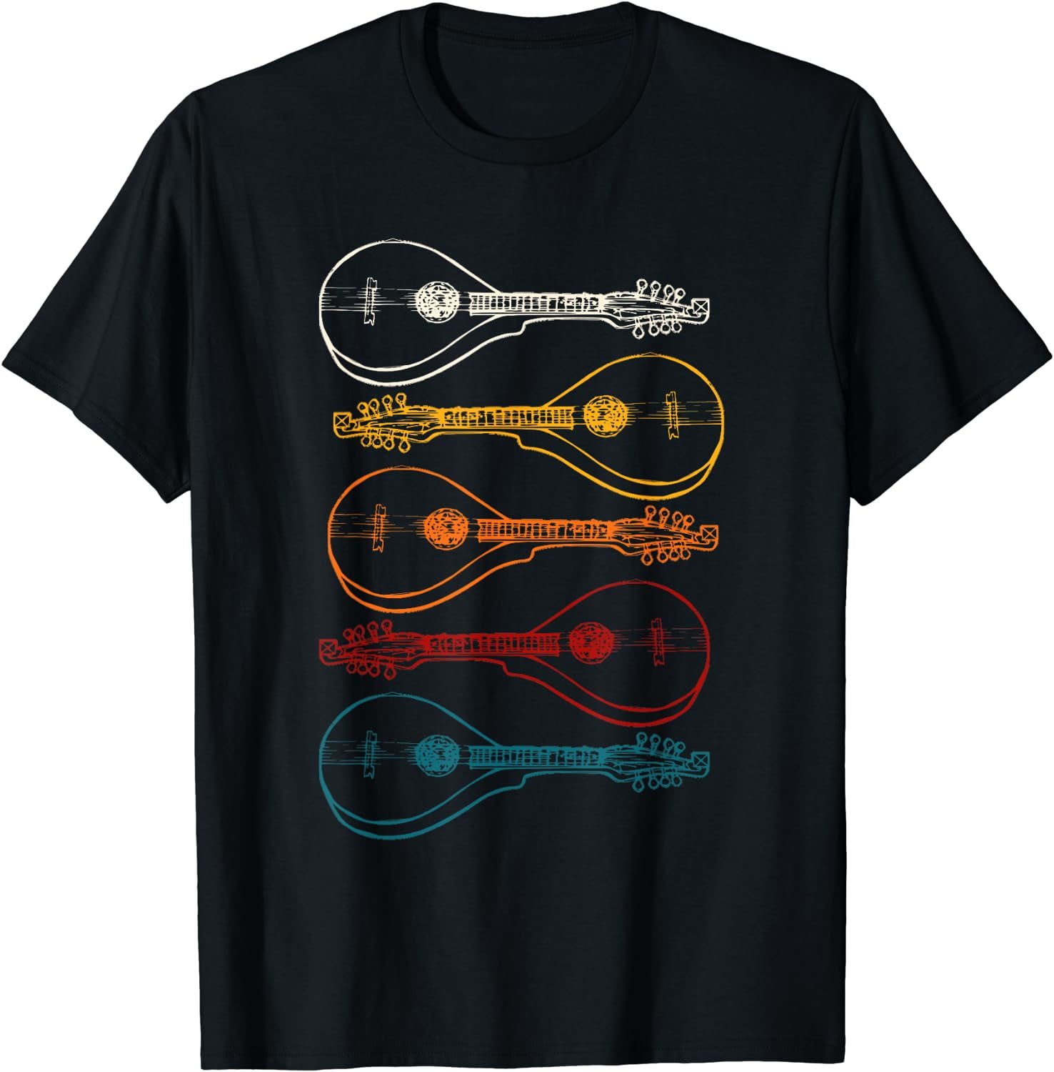 Great Mandolin Gift Musical Instrument Bluegrass T-Shirt - Walmart.com
