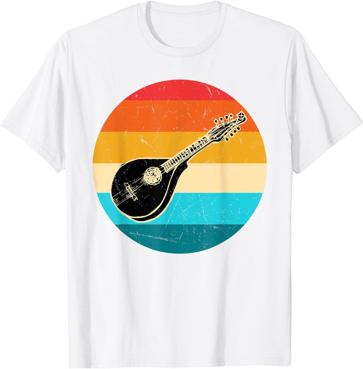 Great Mandolin Silhouette Gift Musical Instrument T-Shirt - Walmart.com