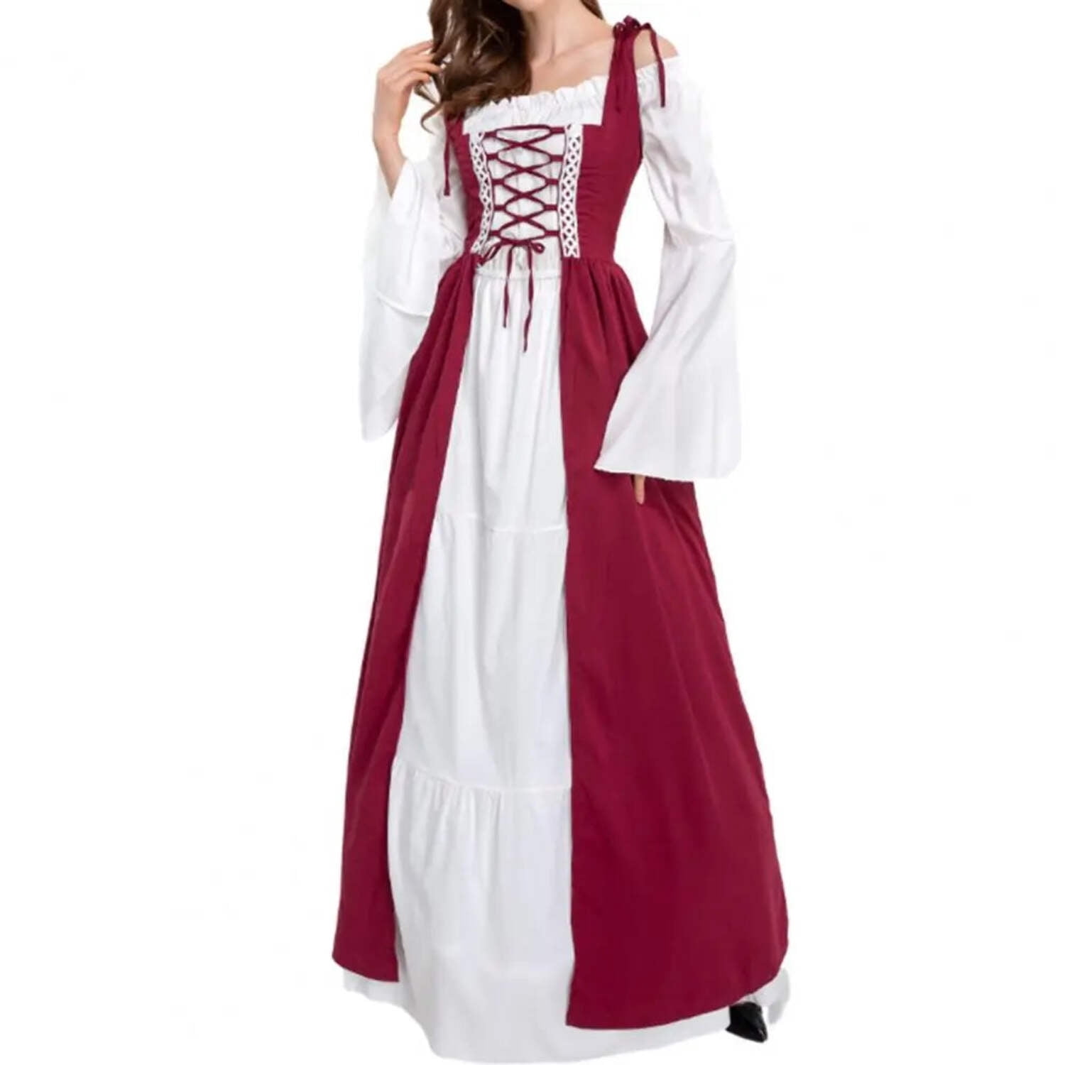 Great Medieval Dress Contrast Colors Vintage Performance Vintage Royal ...
