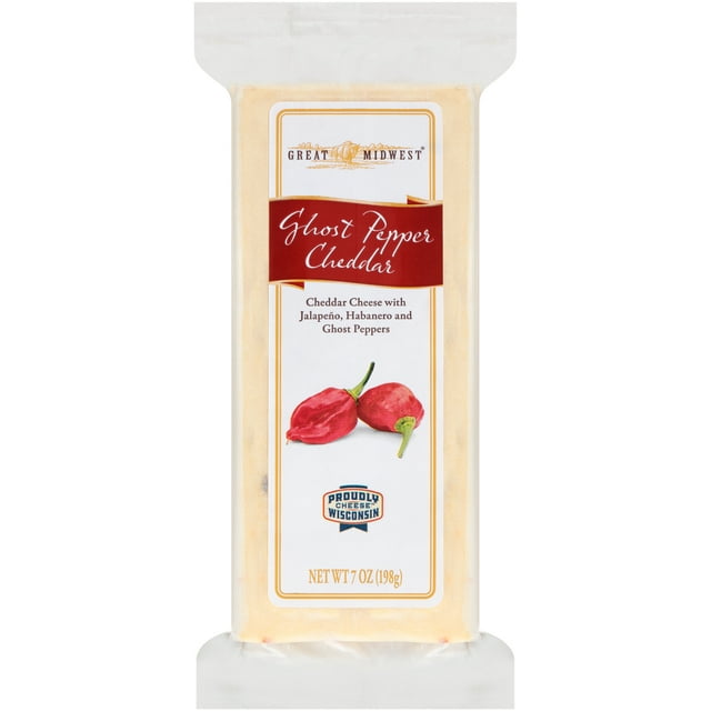 Great Midwest Ghost Pepper Cheddar Cheese 7 oz - Walmart.com