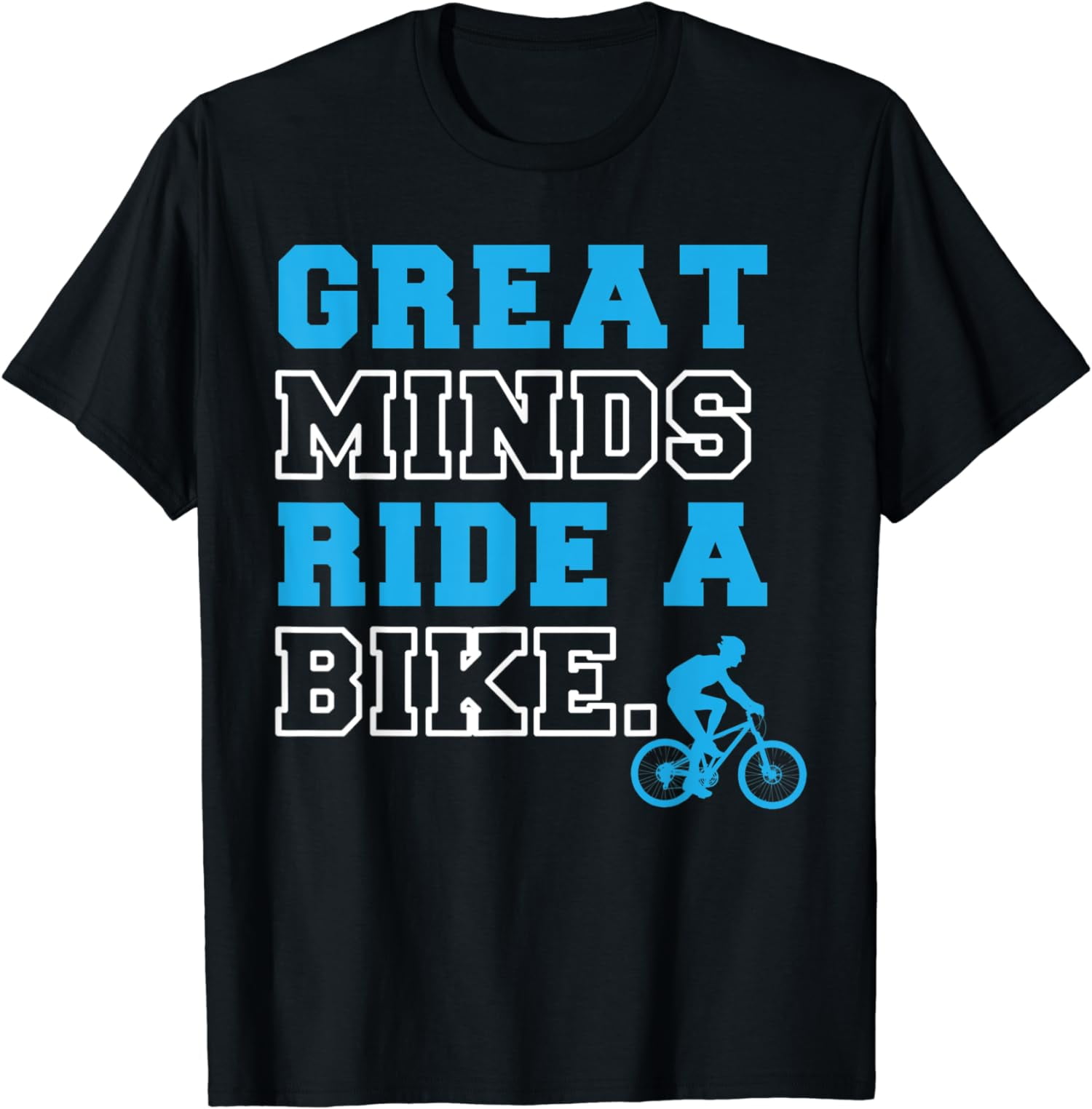 Great Minds Ride A Bike T-Shirt Bicycle Cycling Tee - Walmart.com