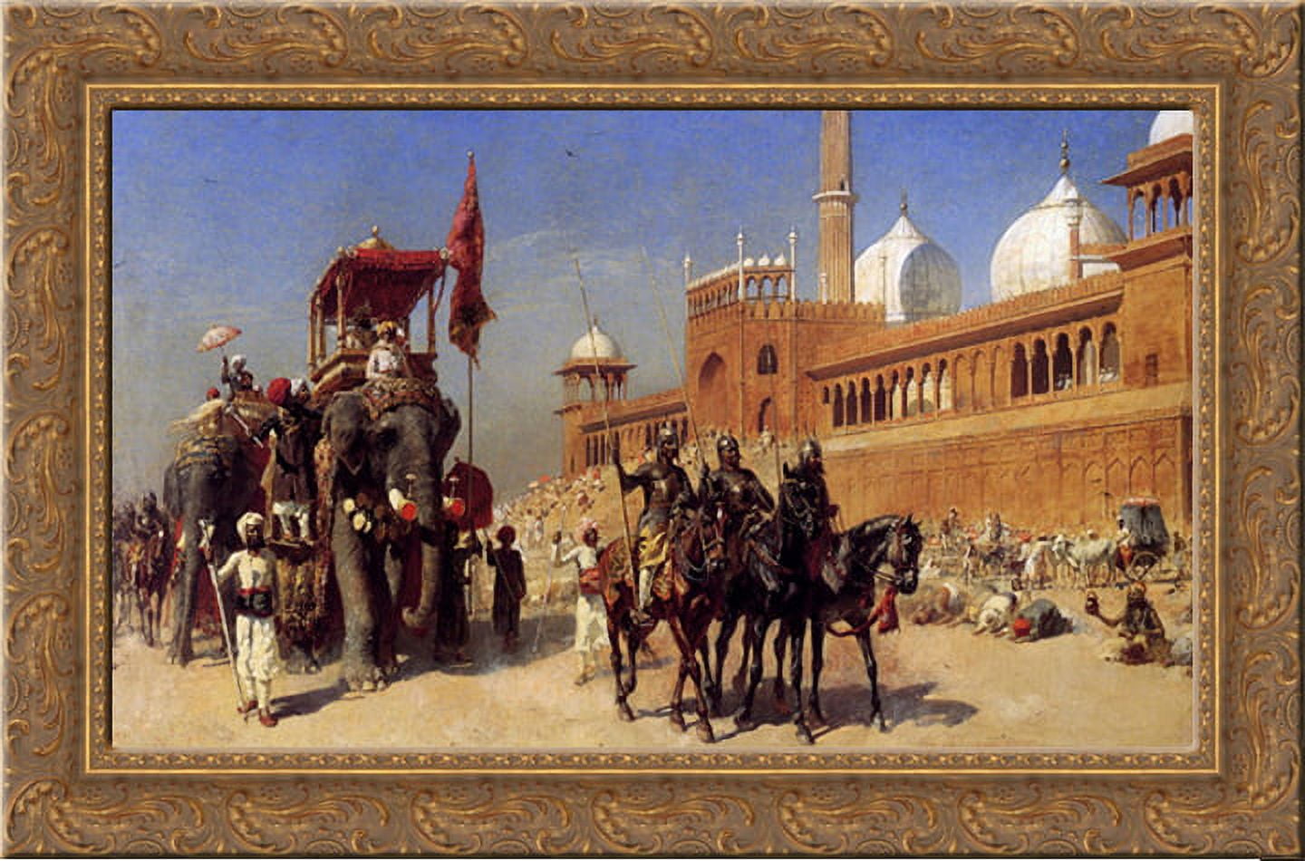 Great Mogul And His Court Returning From The Great Mosque At Delhi ...