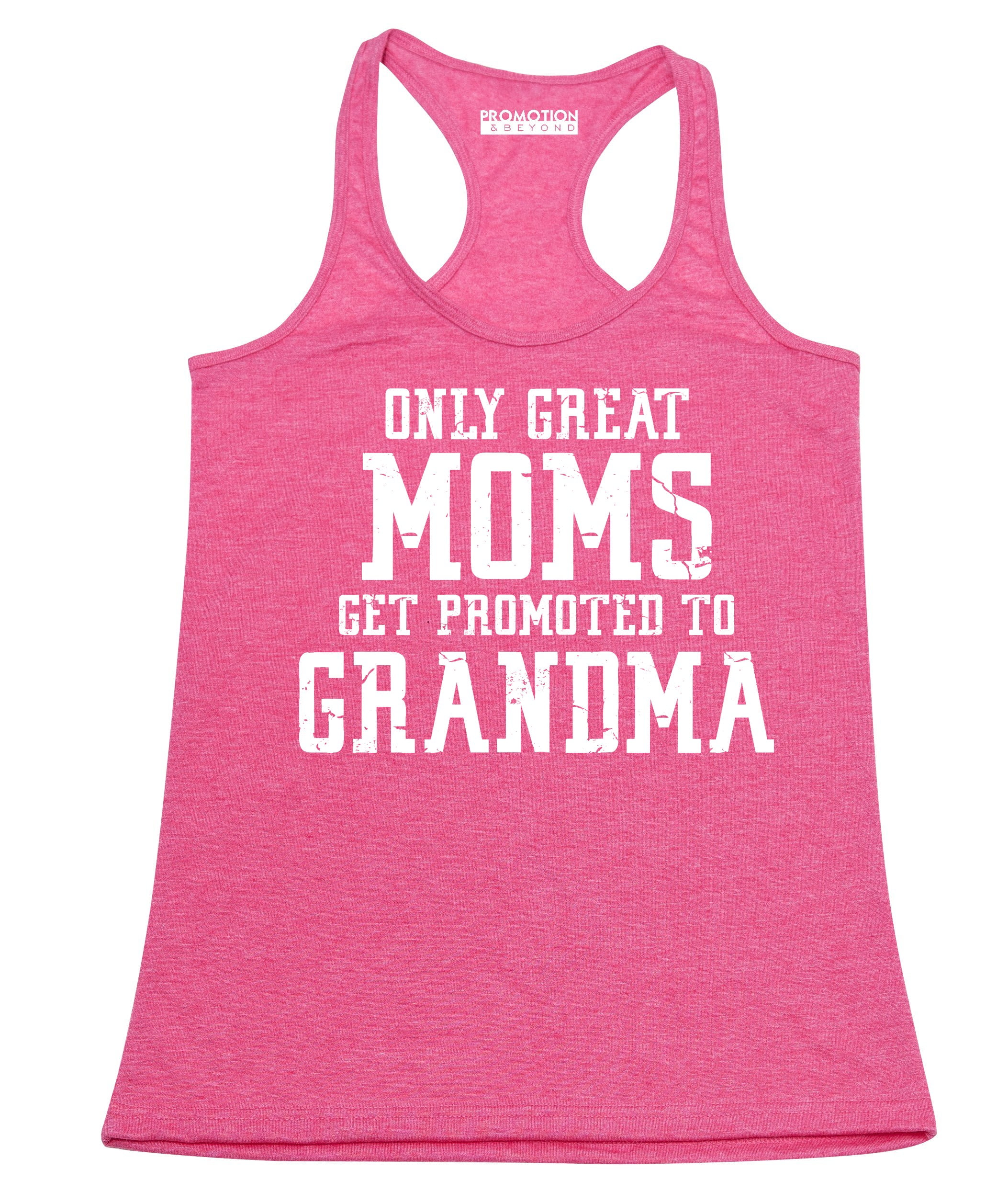 Great Mom Promoted To Grandma Women's Tank Top, Heather Pink, XL ...