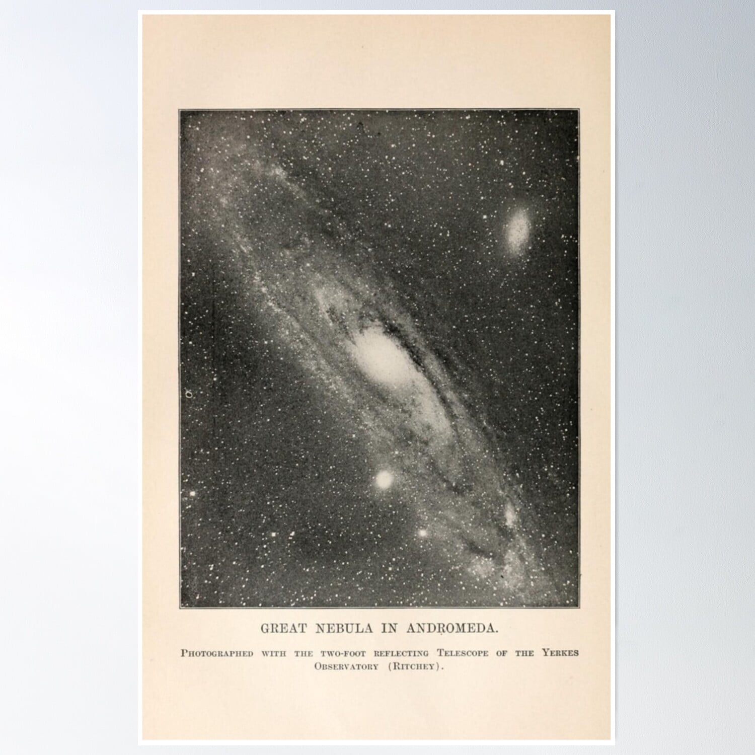 Great Nebula In Andromeda Poster Wall Art, Modern Wall Decor, 12x18 ...